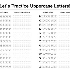 Printable Handwriting Worksheets - Uppercase Handwriting Printable ...