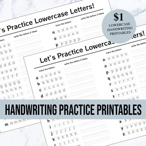 Printable Handwriting Worksheets - Lowercase Handwriting Printables ...