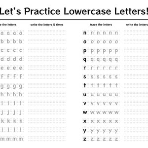 Printable Handwriting Worksheets - Lowercase Handwriting Printables ...