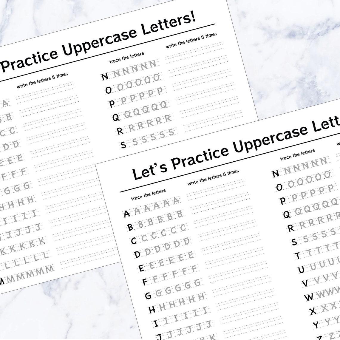 Printable Handwriting Worksheets - Uppercase Handwriting Printable ...