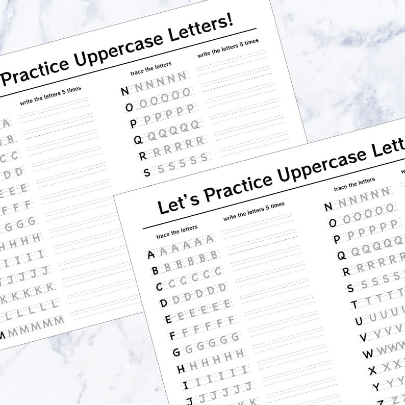 Printable Handwriting Worksheets - Uppercase Handwriting Printable ...