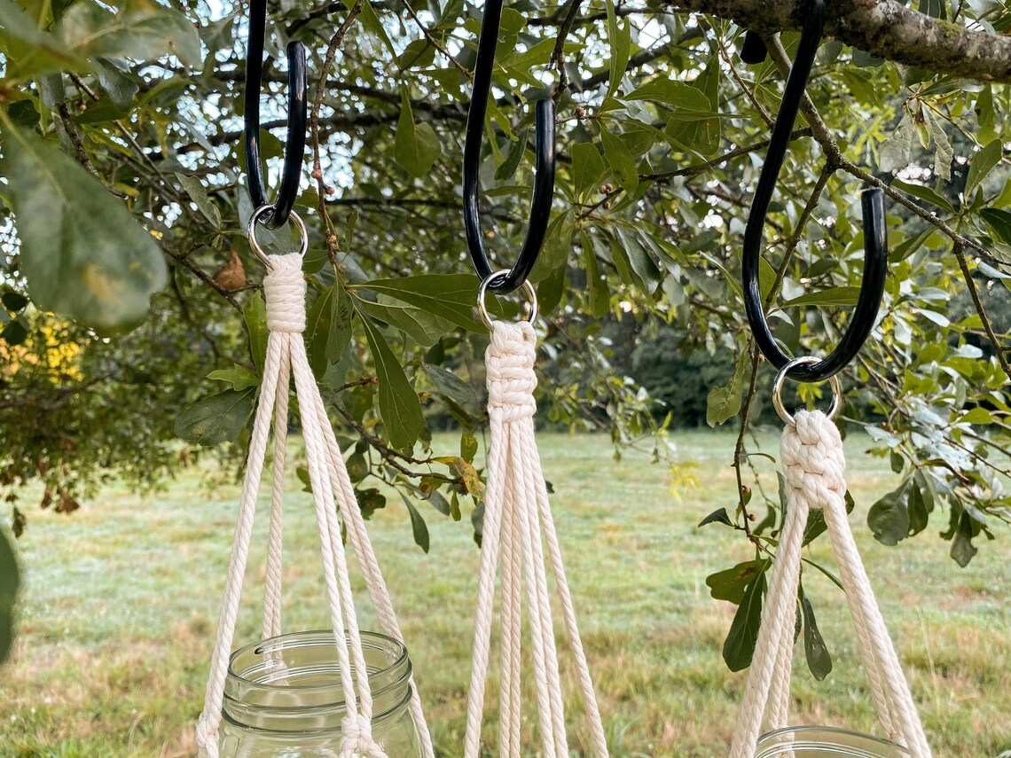 Macrame Jar Lanterns - Etsy