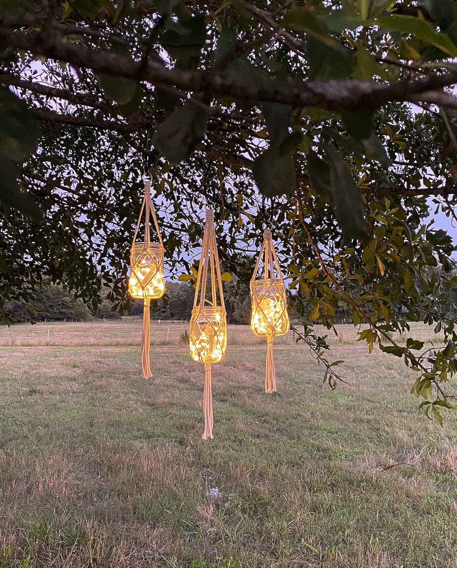 Macrame Jar Lanterns - Etsy