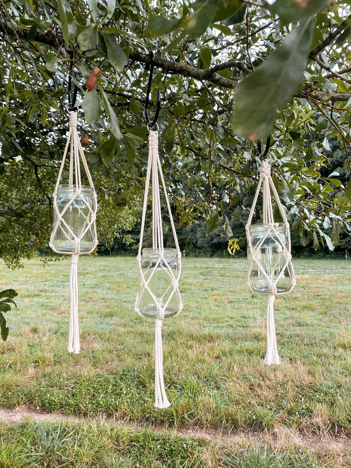 Macrame Jar Lanterns - Etsy