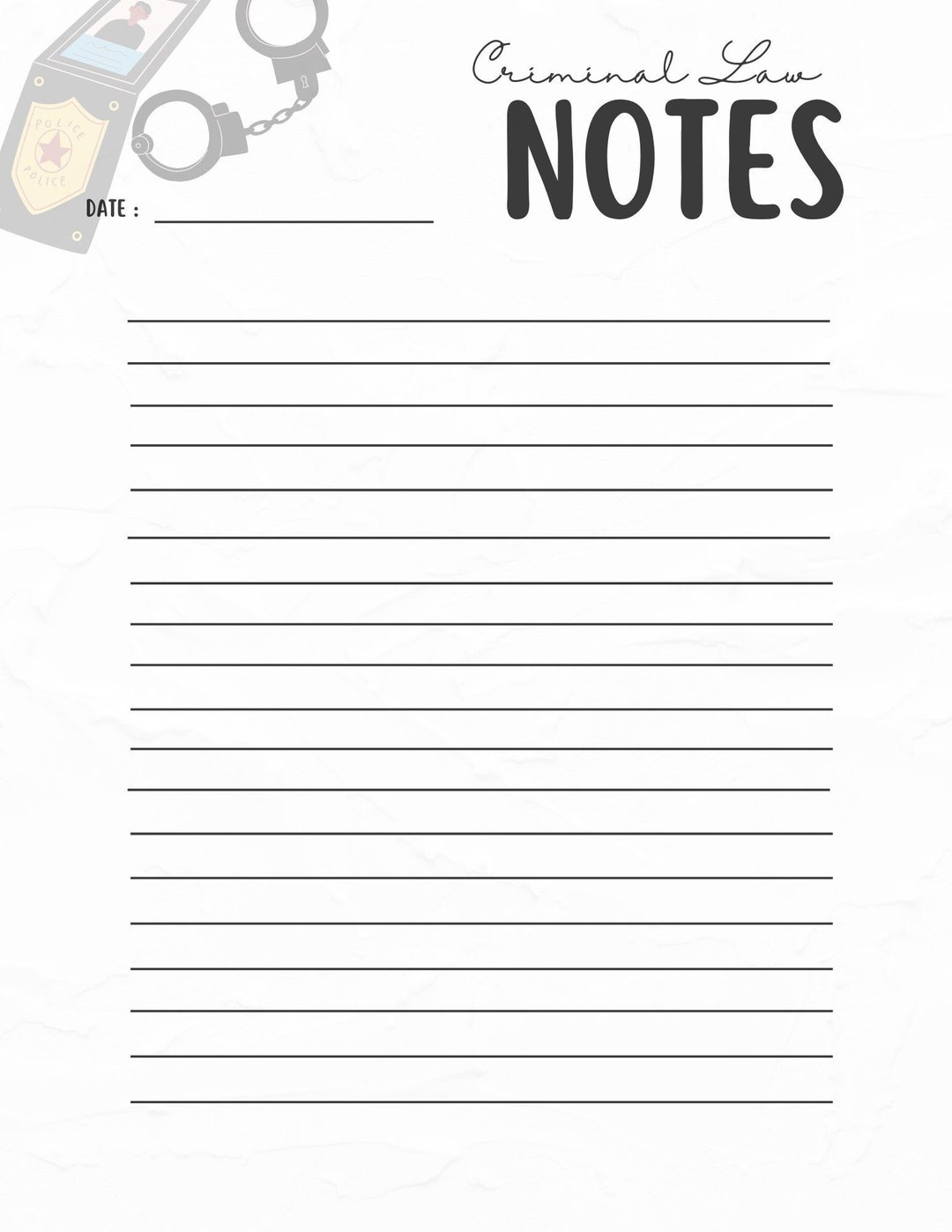 Law School Notes Criminal Law Notes Lecture Notes - Etsy