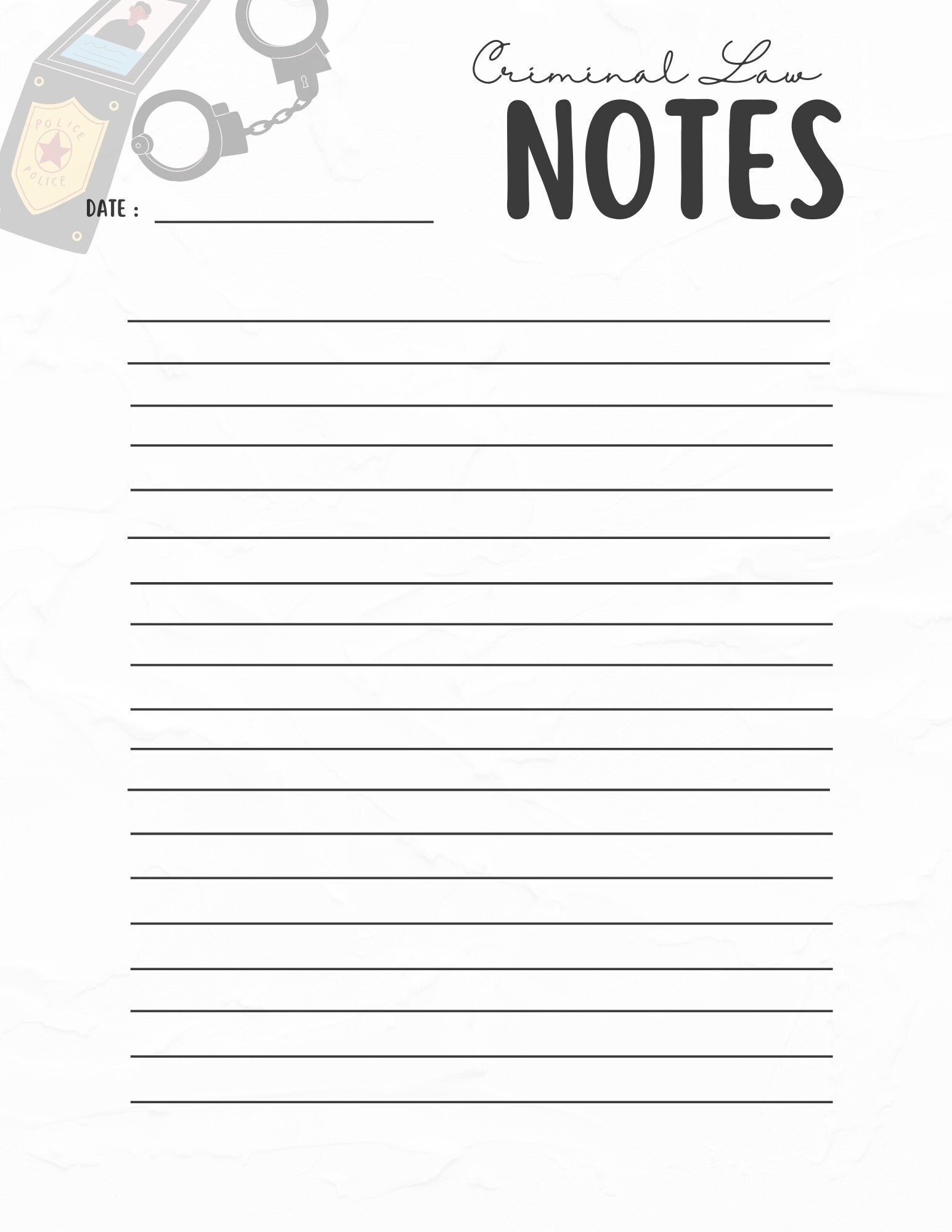 Law School Notes Criminal Law Notes Lecture Notes - Etsy