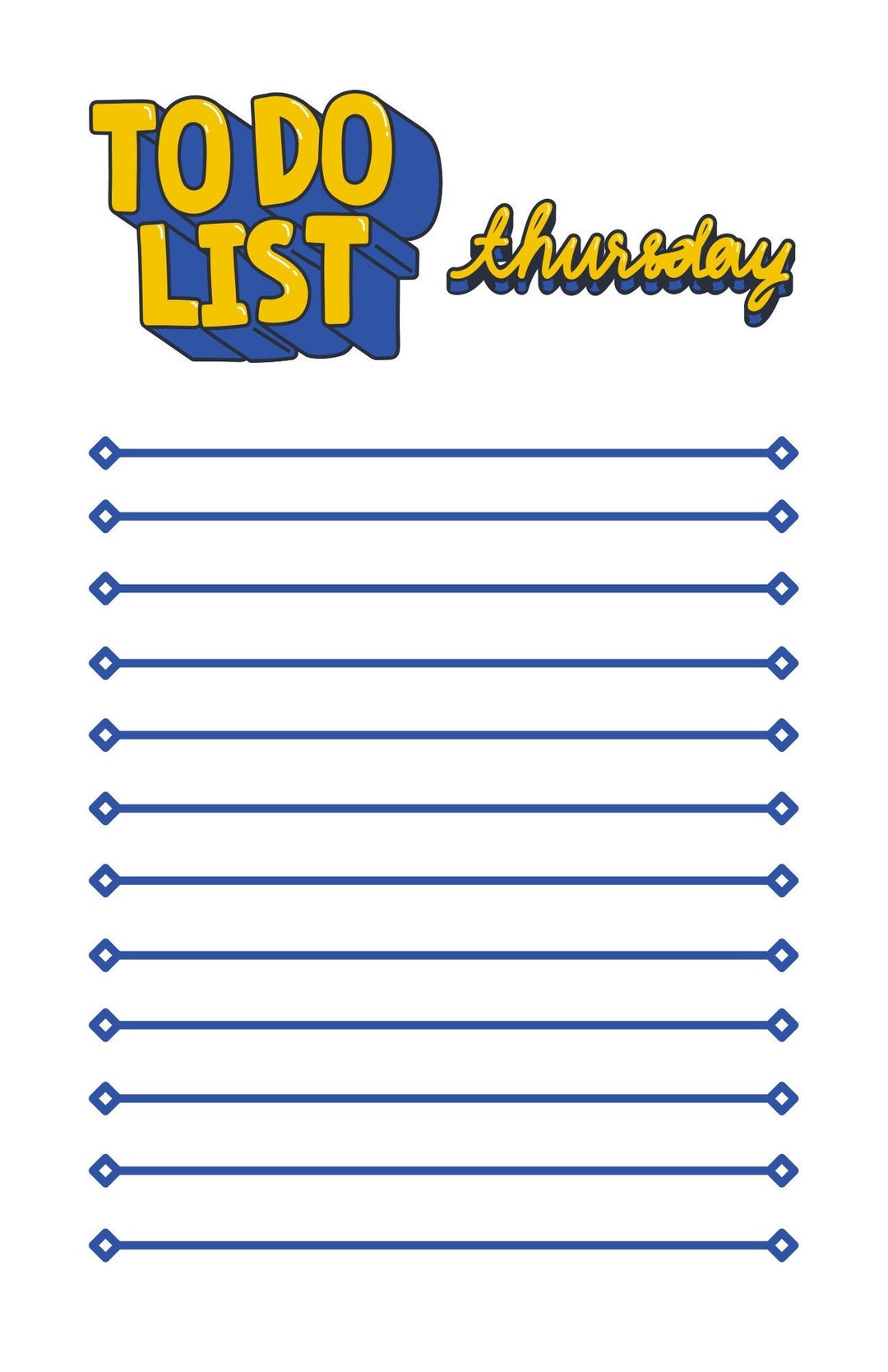 Daily to Do List DIGITAL | PDF | Thursday to Do List | Colorful To-do ...