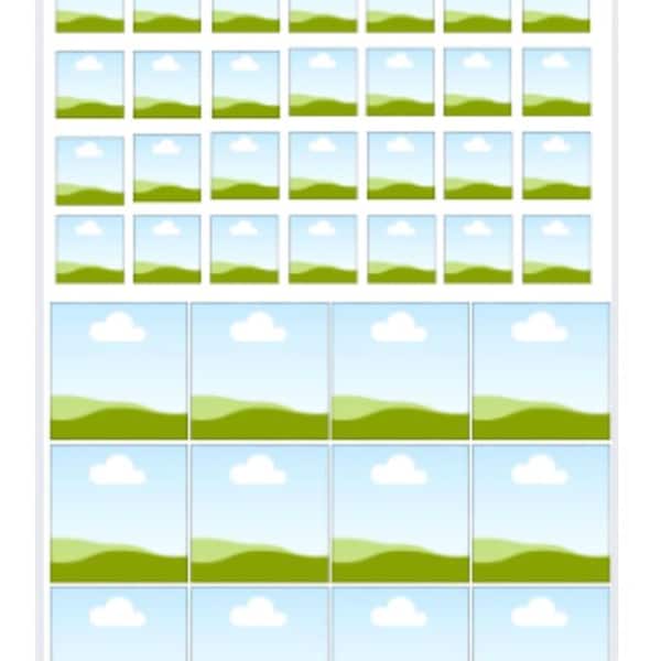 1x1 2x2 Photo Template - Etsy