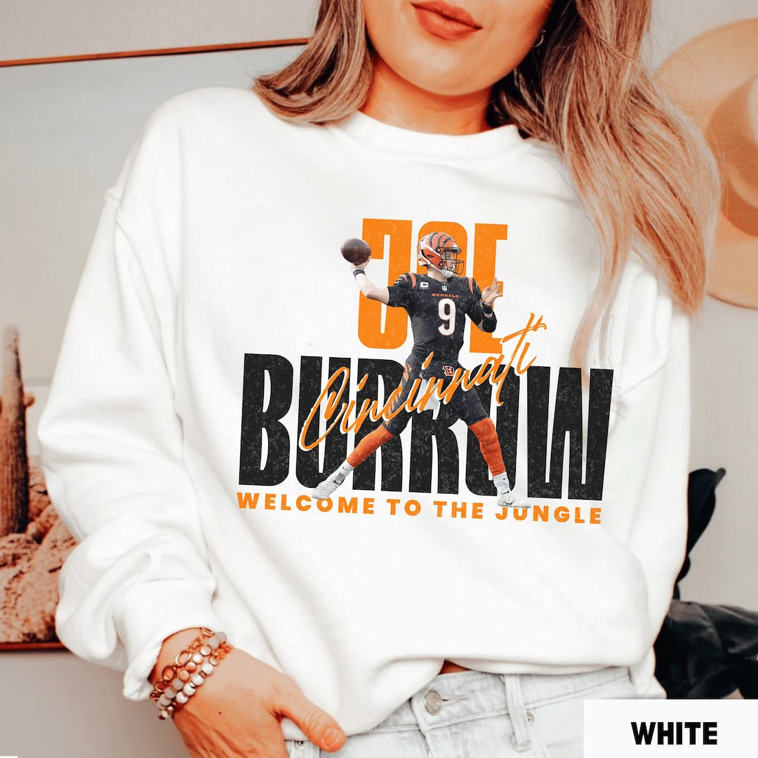Joe Burrow Sweatshirt, Joe Burrow Shirt, Cincinnati Football Shirt ...