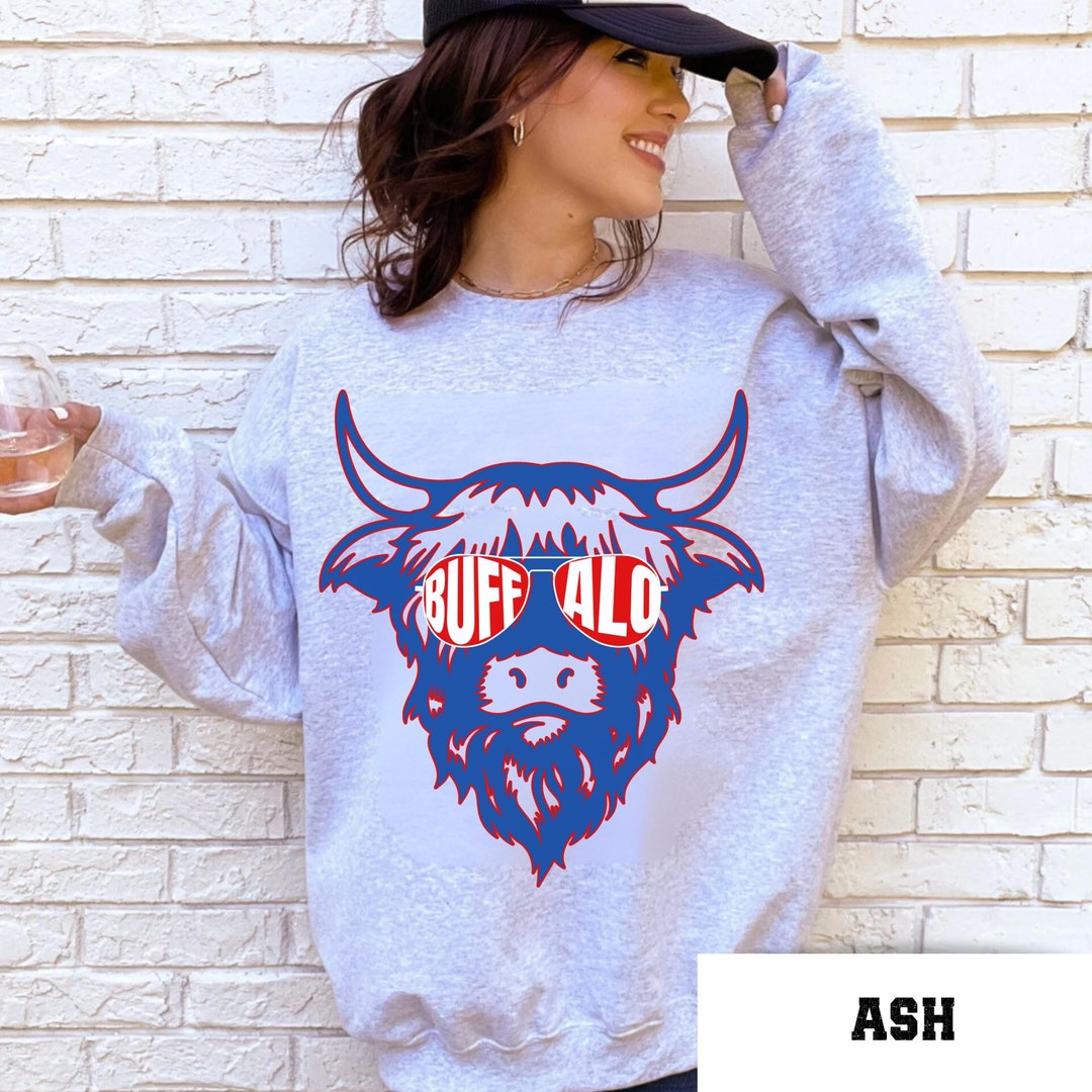 Buffalo Football Sweatshirt, Buffalo Crewneck, Vintage Style Buffalo ...