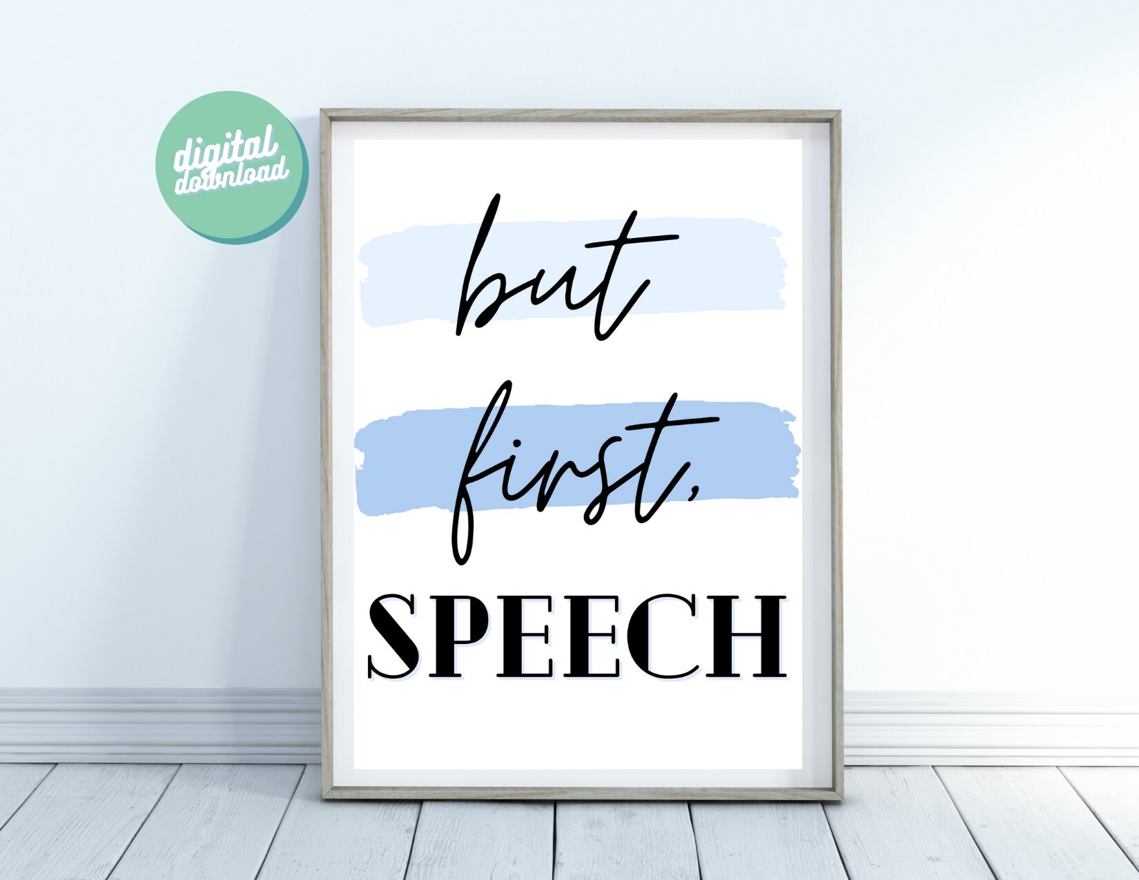 Speech Therapy Decor Speech Therapy Poster Slp Speech - Etsy