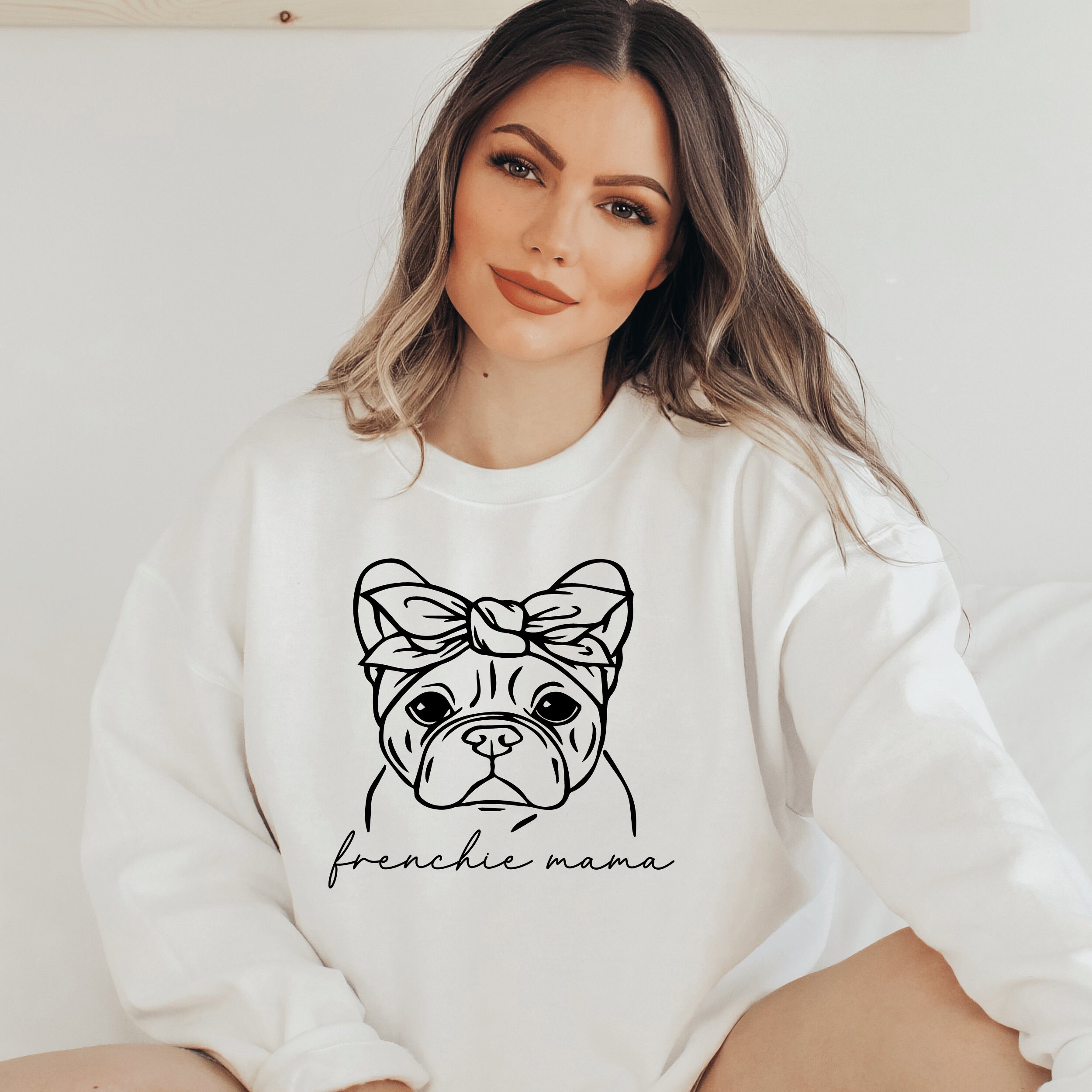 Frenchie Mama Sweatshirt, French Bulldog Mama Shirt, Bulldog Mom ...