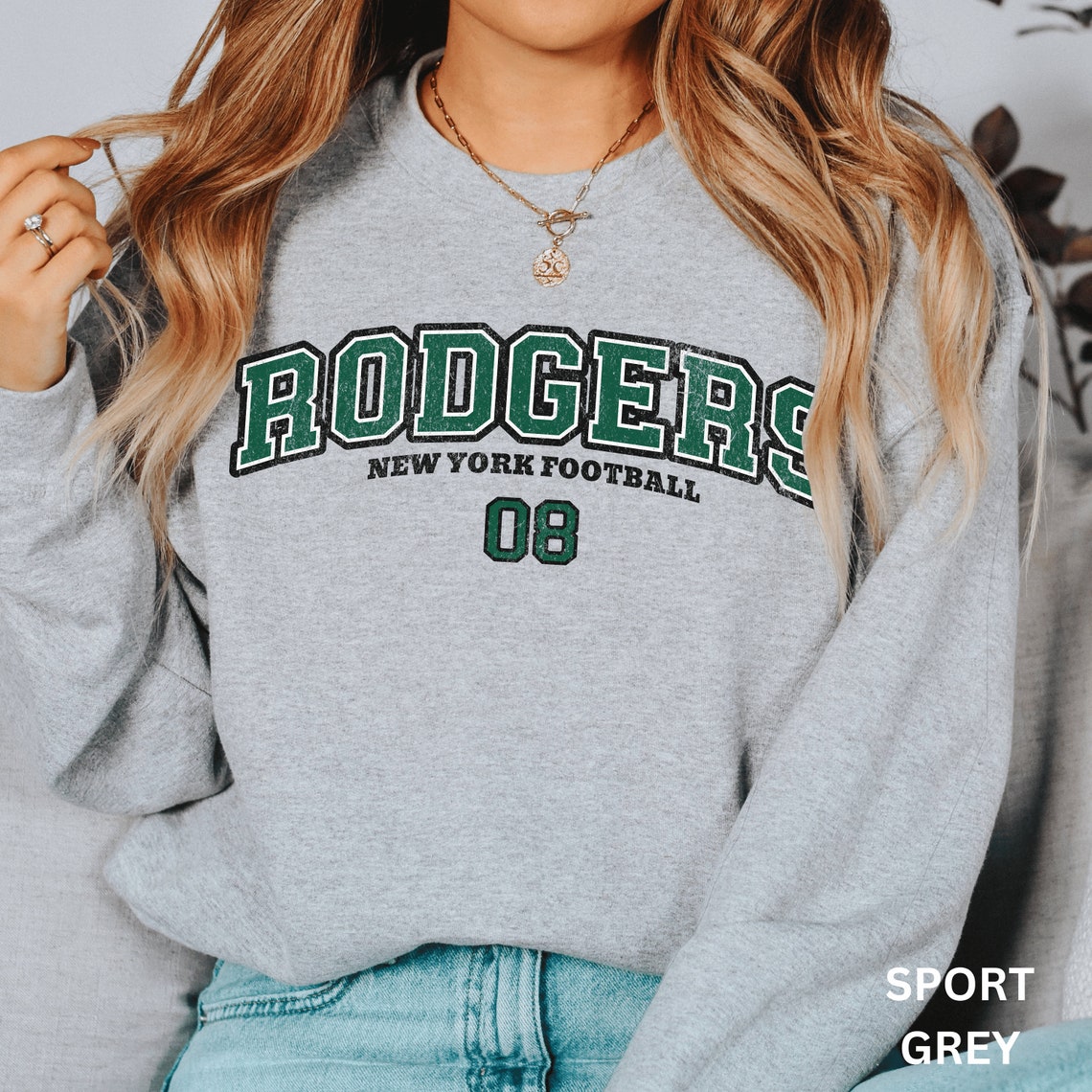 Aaron Rodgers Sweatshirt, Aaron Rodgers Jersey, New York Football ...