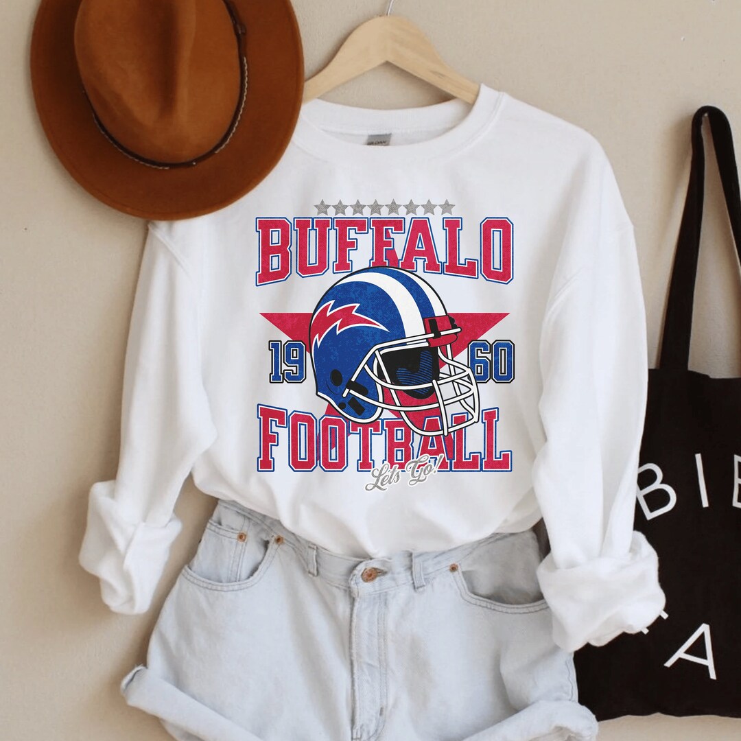 Buffalo Bill Football Sweatshirt, Buffalo Crewneck, Vintage Buffalo ...