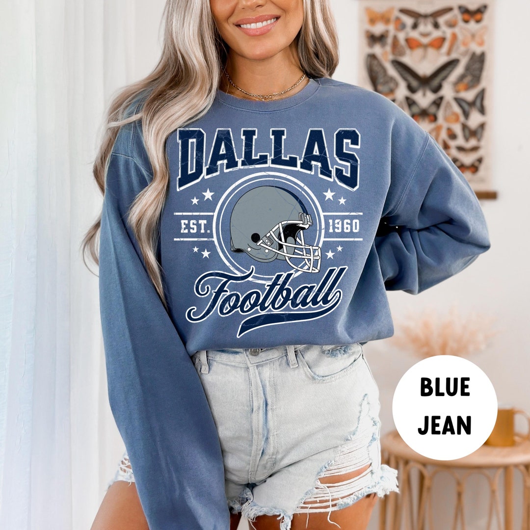 Comfort Colors Dallas Football Sweatshirt, Cowboys Sweatshirt, Dallas ...