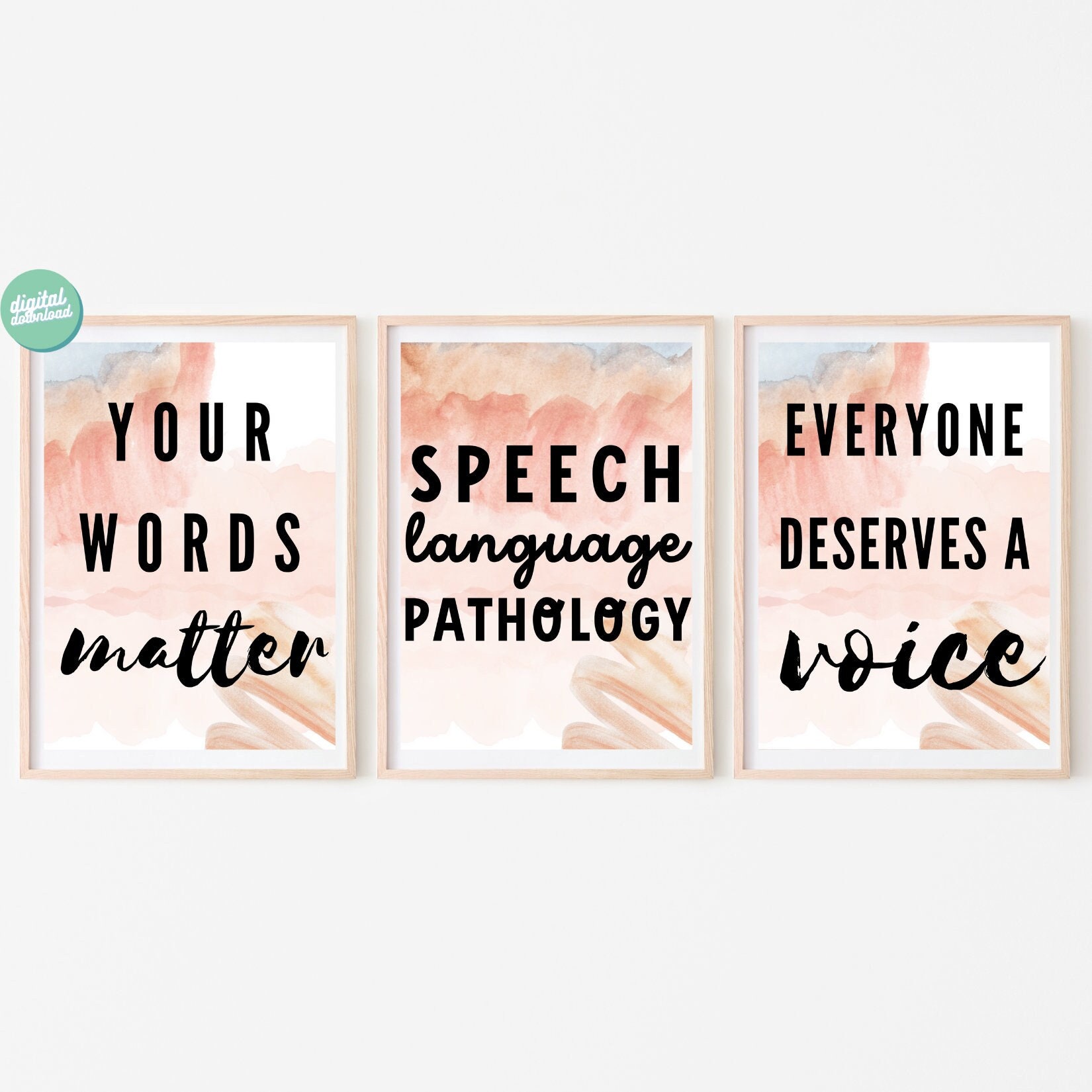 Speech Therapy Decor Speech Therapy Poster Speech Room - Etsy