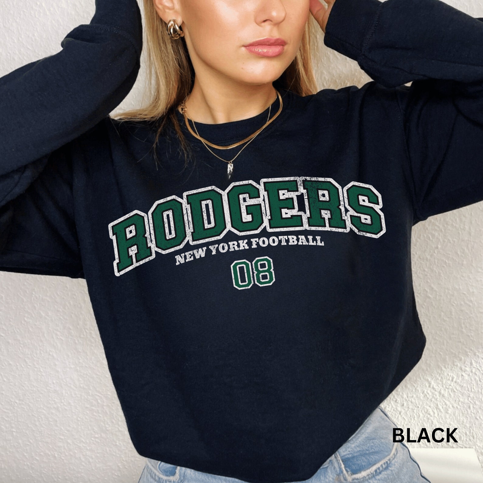 Aaron Rodgers Sweatshirt, Aaron Rodgers Jersey, New York Football ...
