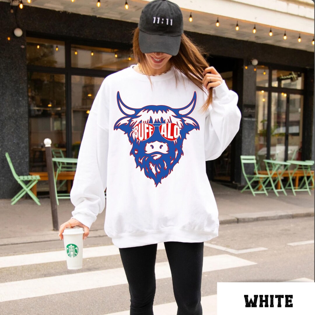 Buffalo Football Sweatshirt, Buffalo Crewneck, Vintage Style Buffalo ...