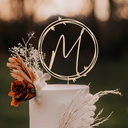 Personalized Wedding Cake Topper / Script Cake Toppers for - Etsy