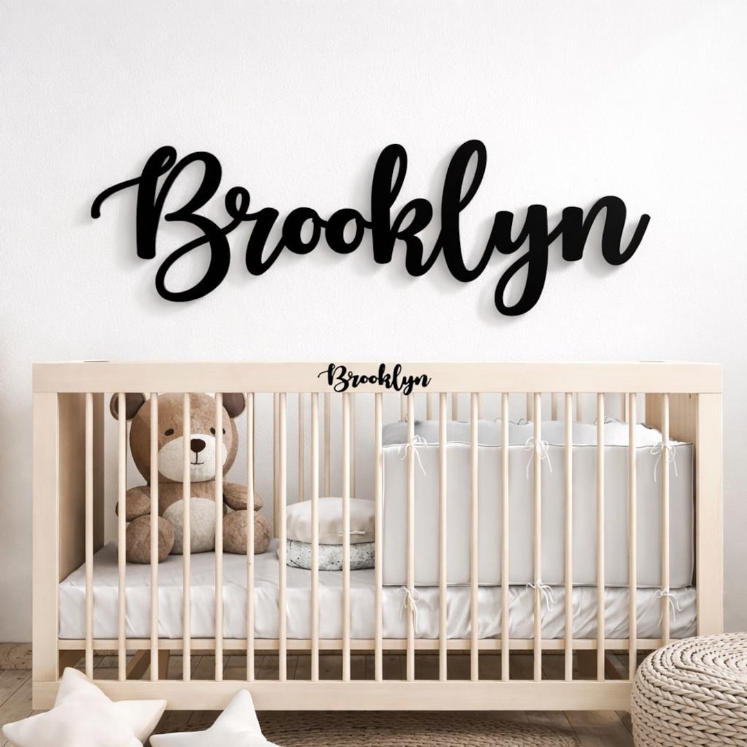 Personalized Wooden Name Sign for Nurser/custom Baby Name Wall Decor/3d ...