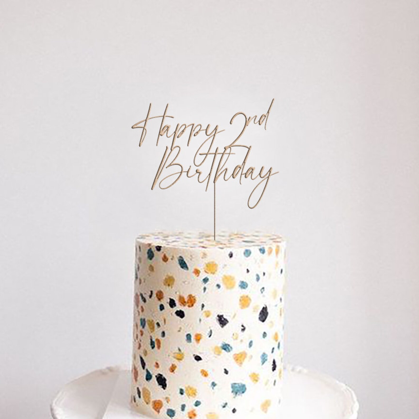 Personalized Wedding Cake Topper / Script Cake Toppers for - Etsy