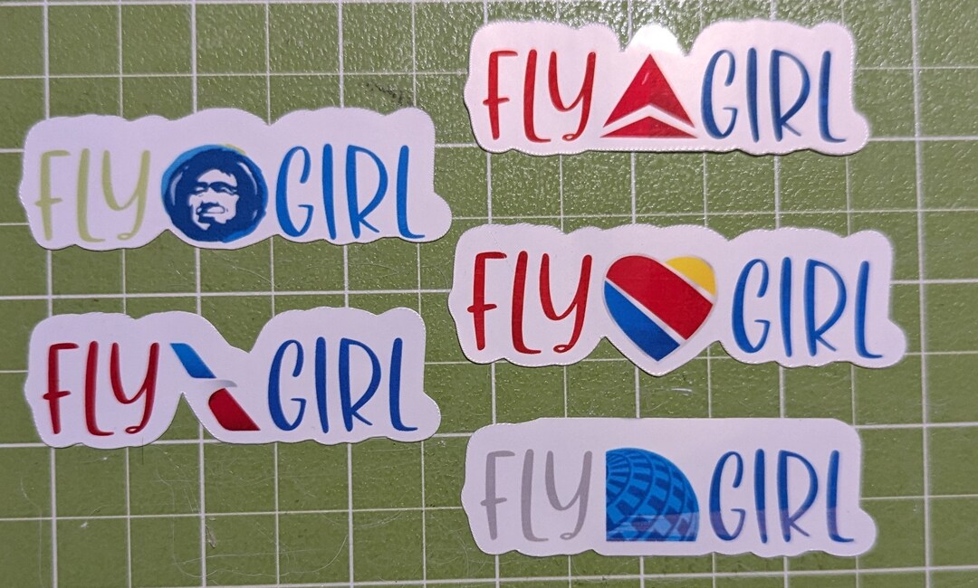 Various FLY GIRL Stickers - Etsy