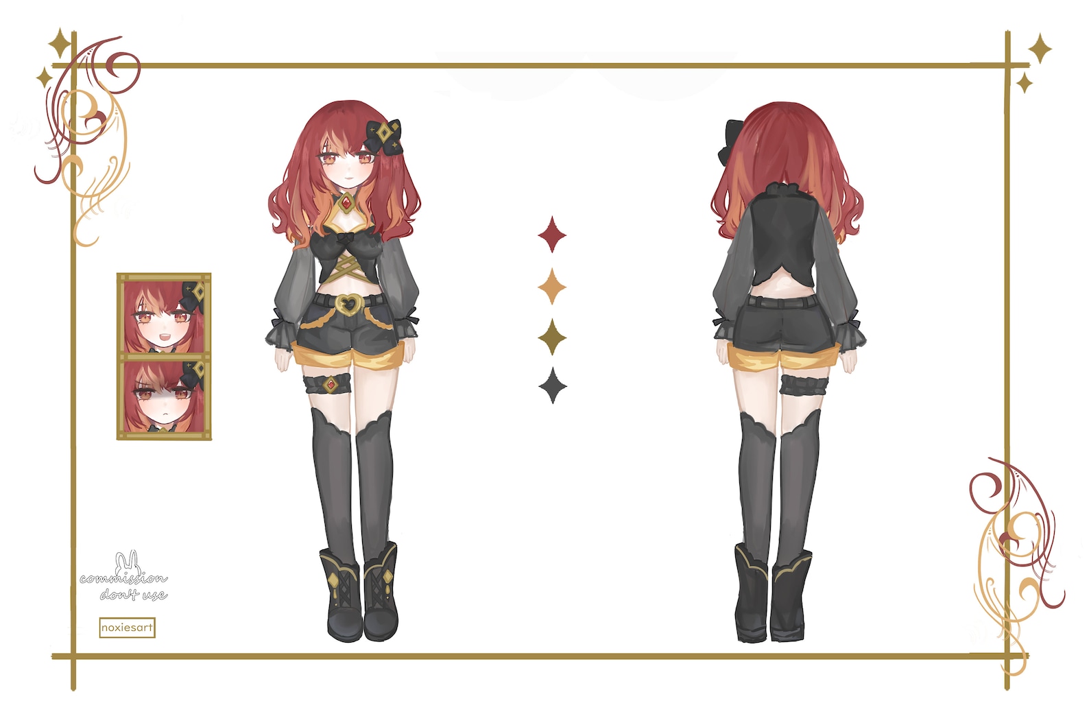 Custom Anime Character Reference Sheet: Vtuber, OC Design (commercial ...