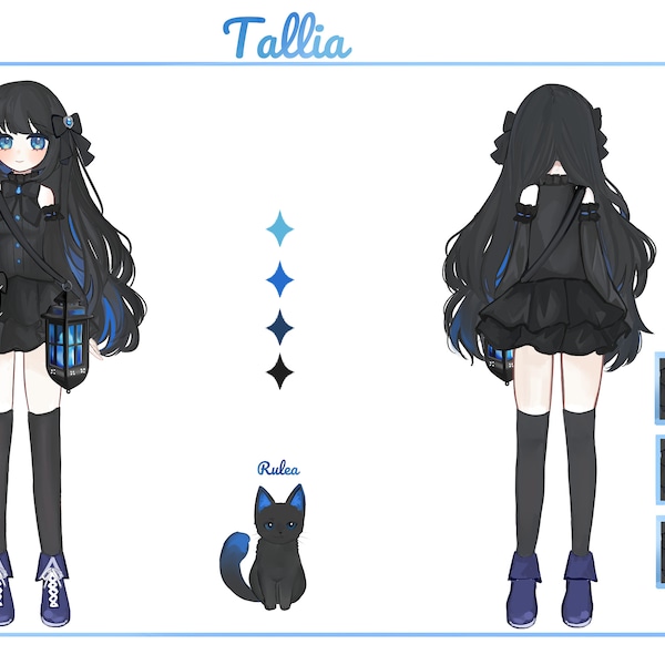 2d Character Reference Sheet - Etsy