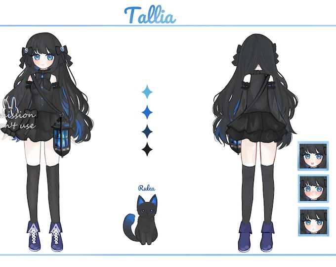 Custom Anime Character Reference Sheet Character Design for - Etsy