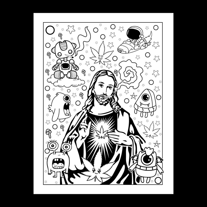 5 Rad Adult Coloring Pages - Etsy