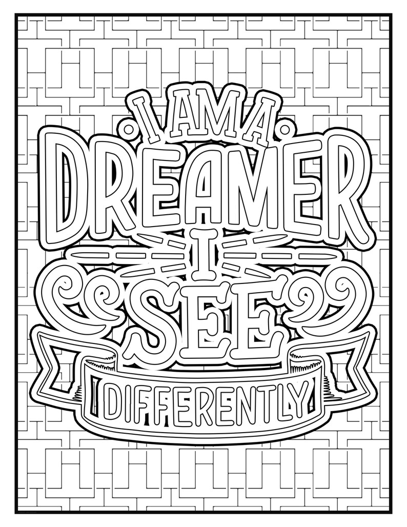 50 Unique Digital Coloring Pages for Adults / Quotes, Mandala, Floral ...