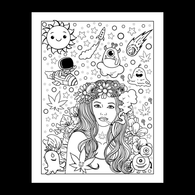 10 Rad Adult Coloring Pages - Etsy