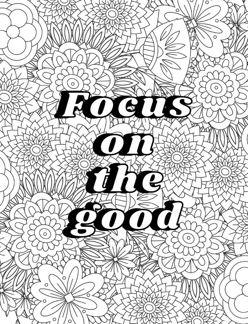 15 Positive & Inspirational Quotes for Dreamers / Digital Coloring ...