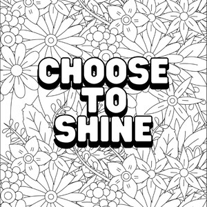 15 Positive & Inspirational Quotes for Dreamers / Digital Coloring ...