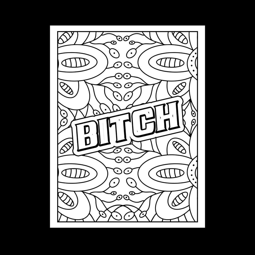 10 Swear Word Coloring Pages - Etsy