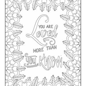 22 Positive & Inspirational Quotes for Dreamers / Digital Coloring ...