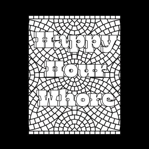 10 Digital Cursing Adult Coloring Pages | Etsy