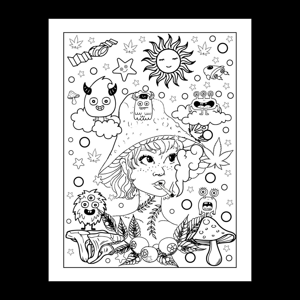 5 Rad Coloring Pages for Adults - Etsy