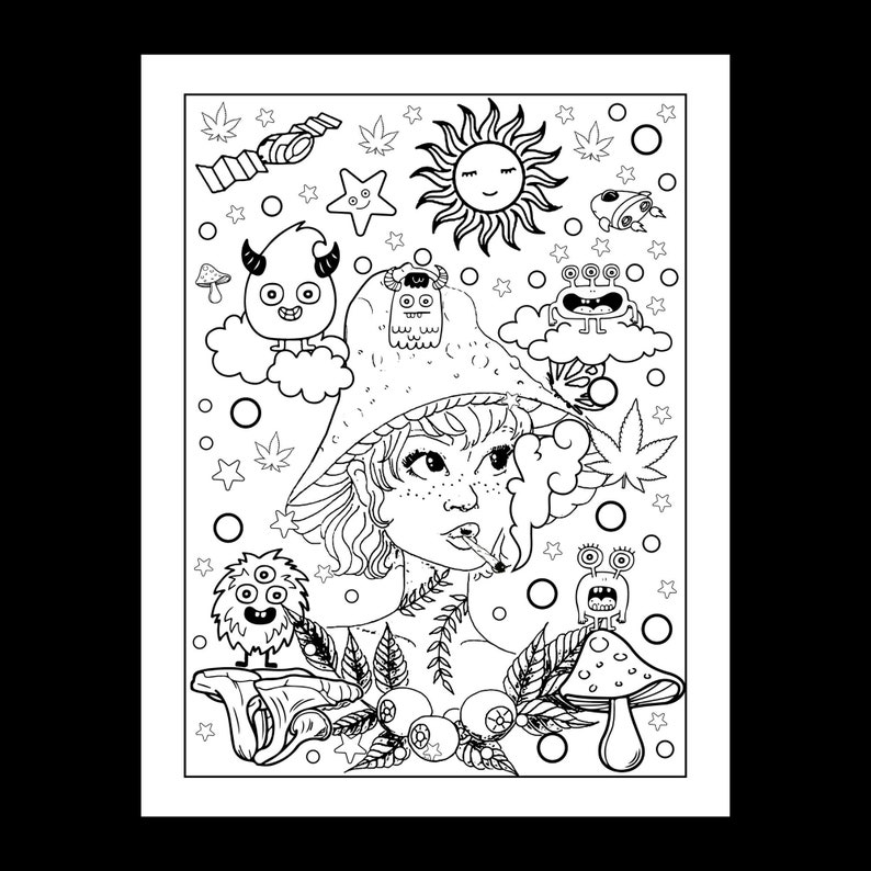 5 Rad Coloring Pages for Adults - Etsy