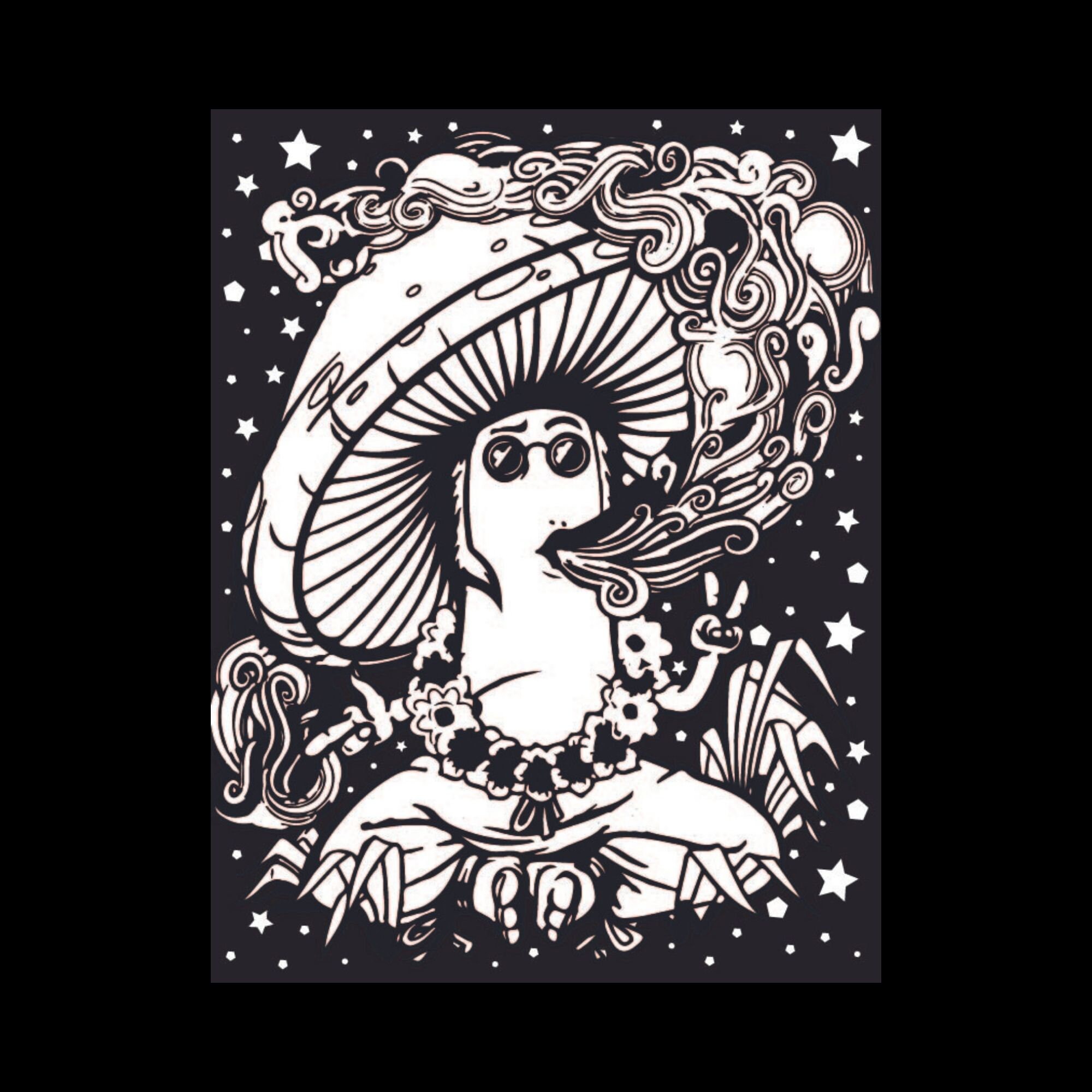 10 Psychedelic Coloring Pages - Etsy