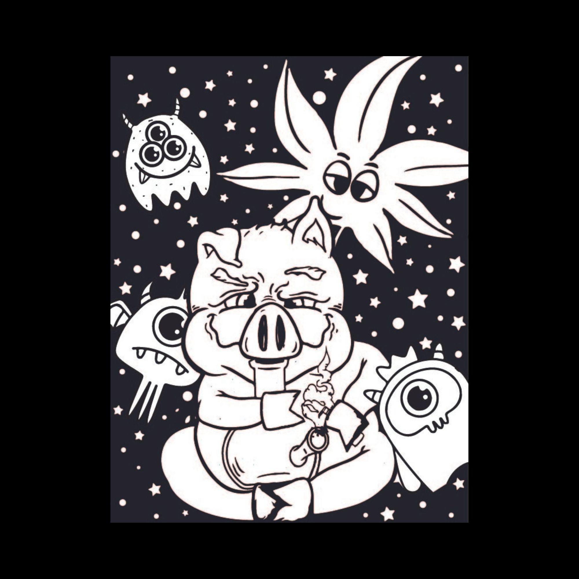 10 Psychedelic Coloring Pages - Etsy