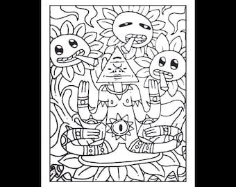 10 Dope Coloring Pages for Adults - Etsy