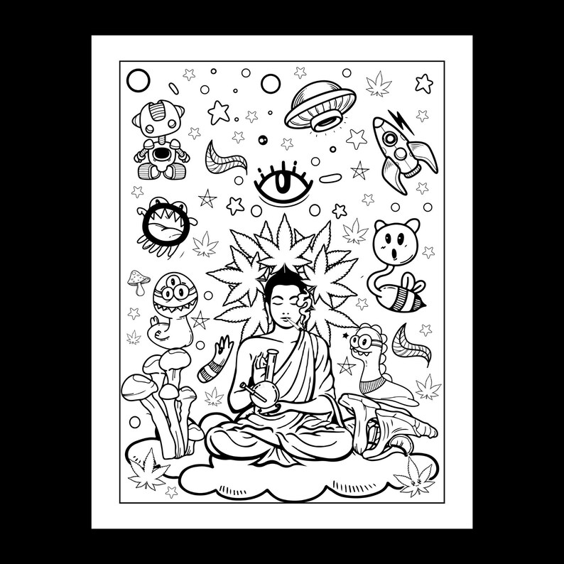 5 Rad Coloring Pages for Adults - Etsy