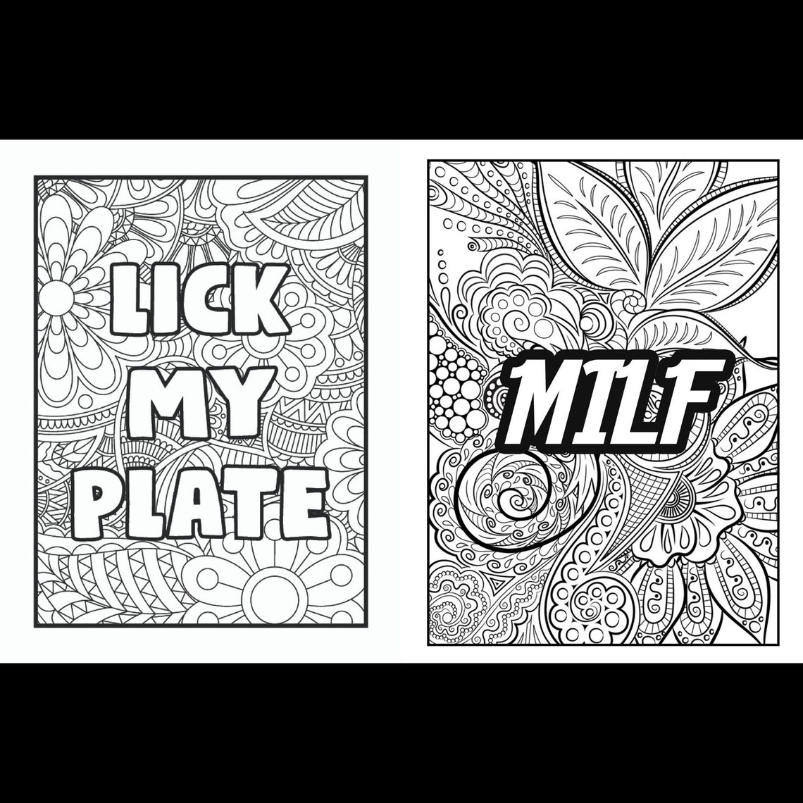 15 Adult Coloring Pages - Etsy