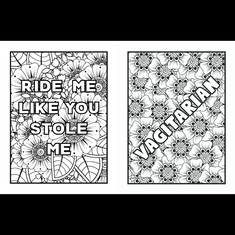 15 Adult Coloring Pages - Etsy