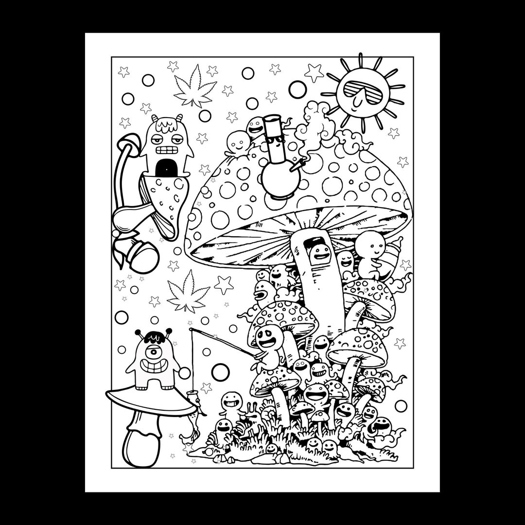 5 Rad Coloring Pages for Adults - Etsy