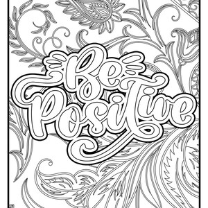 25 Relaxing Digital Coloring Pages for Adults / Quotes, Mandala, Floral ...