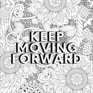 15 Positive & Inspirational Quotes for Dreamers / Digital Coloring ...