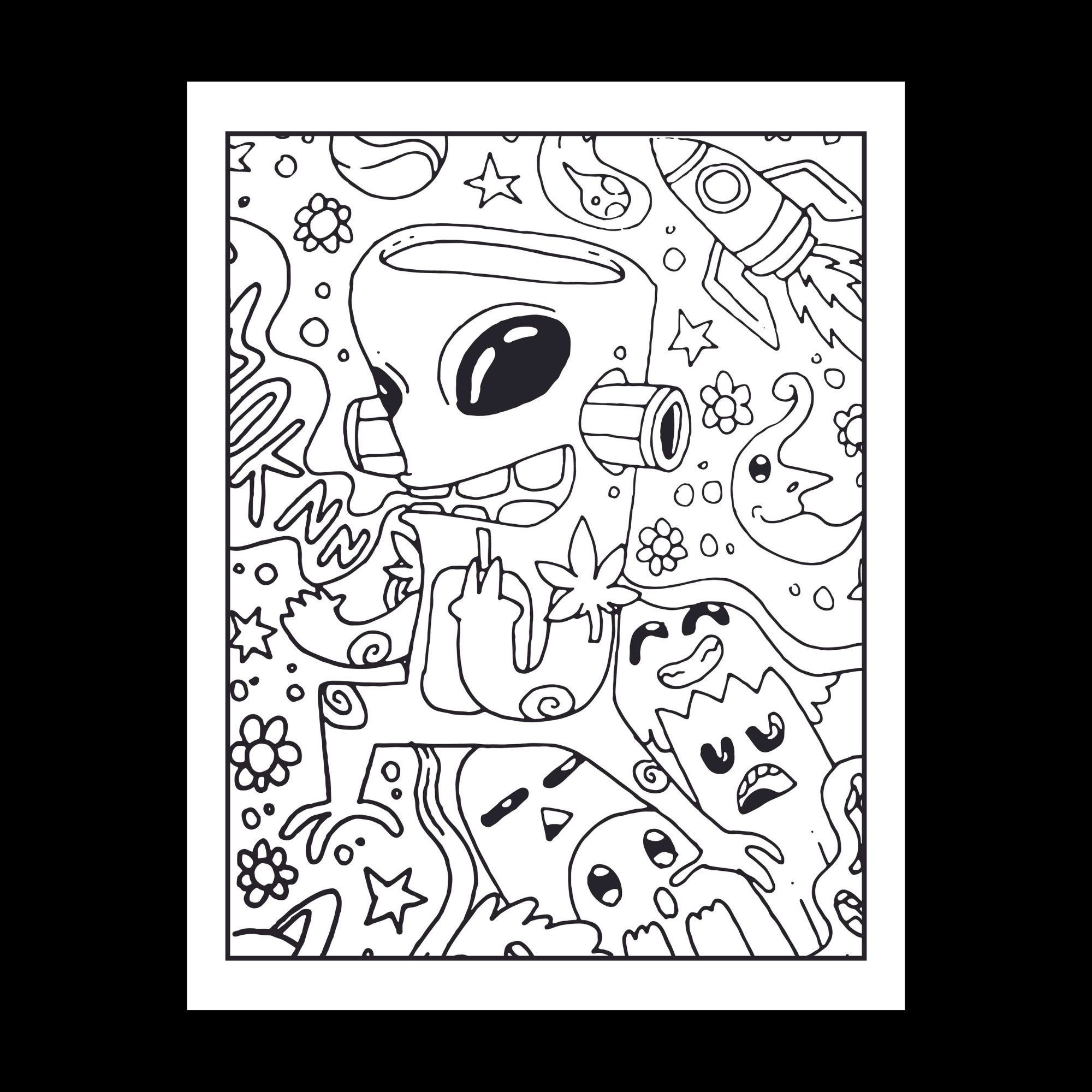 10 Dope Coloring Pages for Adults - Etsy