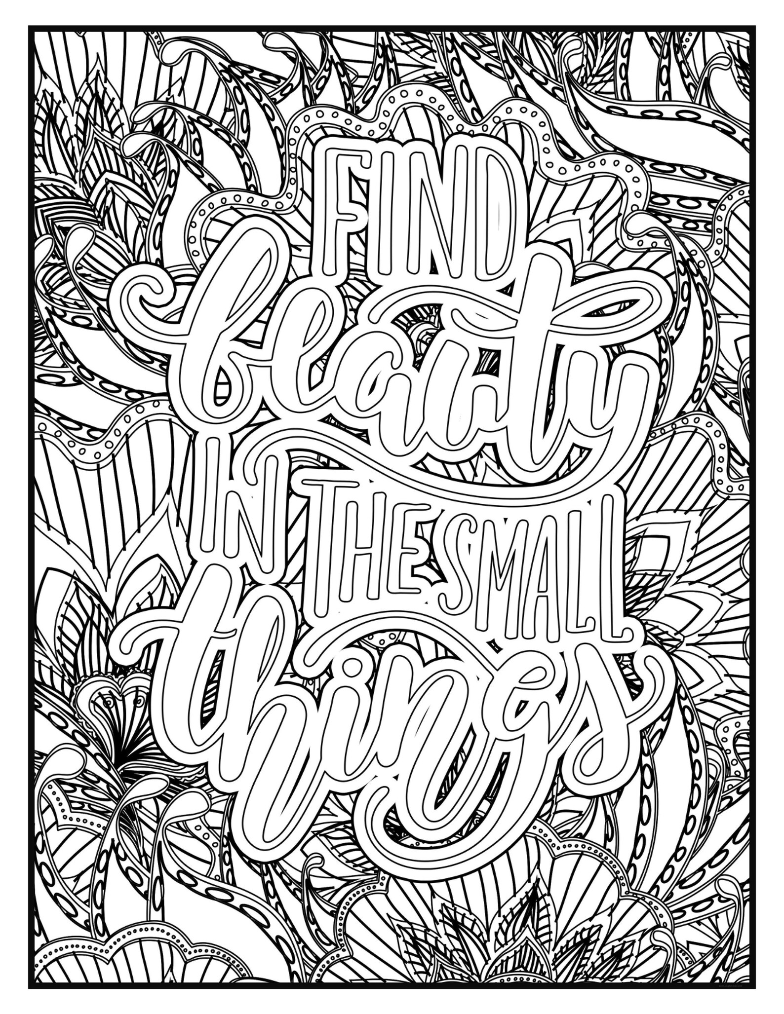 10 Empowering Coloring Pages for Adults to Print / Digital/ Mandala ...
